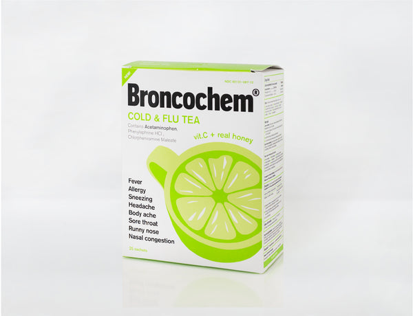 Broncochem Cold & Flu Tea (25 Packets)
